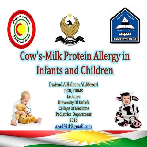 Cow’s milk protein allergy in infants and children | PPTX
