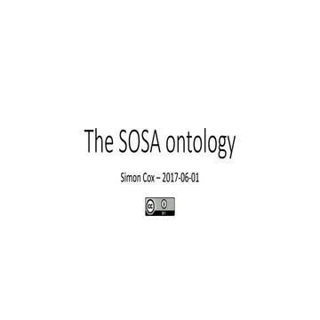 The SOSA ontology | PPT