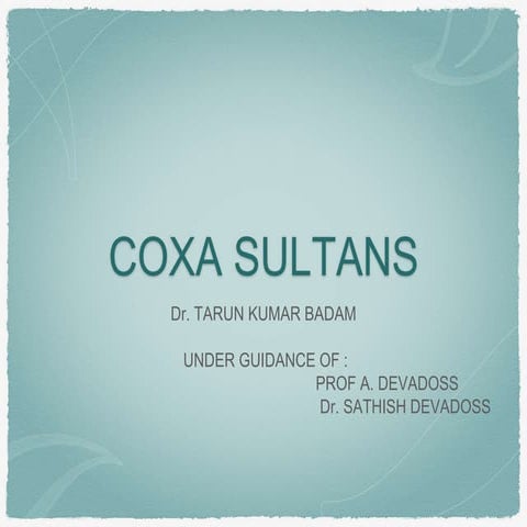 Coxa sultans - External Snapping Hip | PPTX