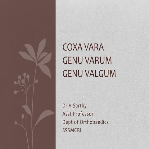 Genu varus and valgus | PPTX