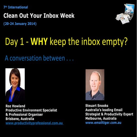 Clean Out Your Inbox Week - Day 1 interview w Roz Howland | PPT