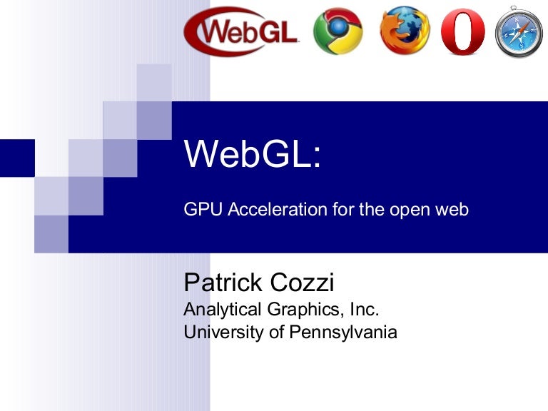 Webgl Gpu Acceleration For The Open Web
