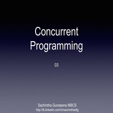 Concurrency Programming In Java 03 Essentials Of Java Part 2 Ppt 3259