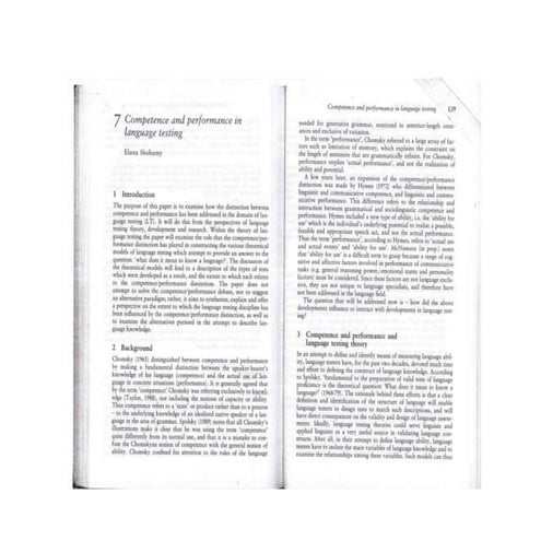 Competence & Performance | DOCX