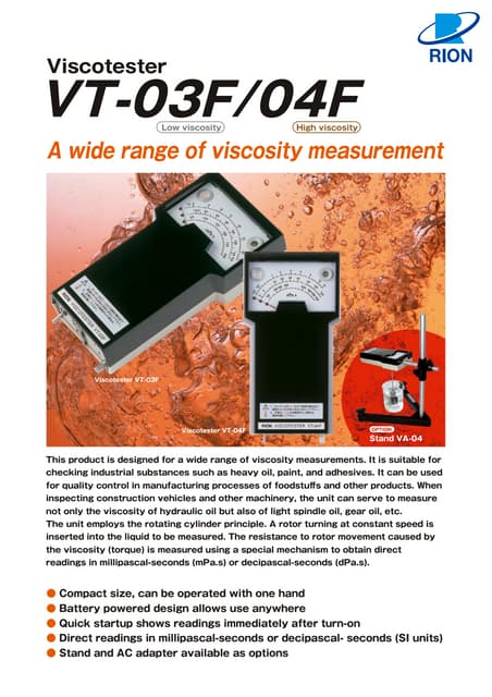 Brookfield Viscosity Standards | PDF