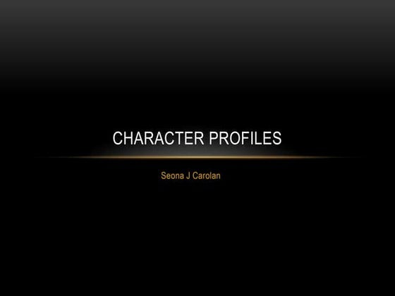 Character profiles | PPTX