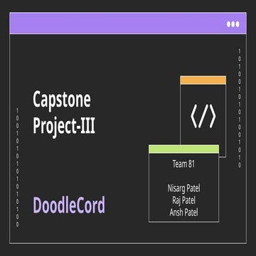 DoodleCord-Capstone Project for semester | PPT