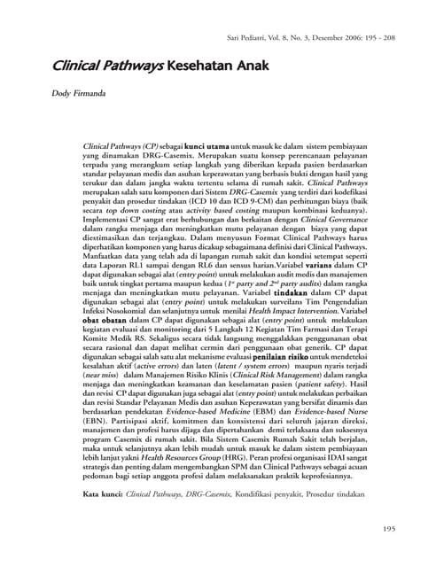 cppt CATATAN PERKEMBANGAN PASIEN TERINTEGRASI | PPTX