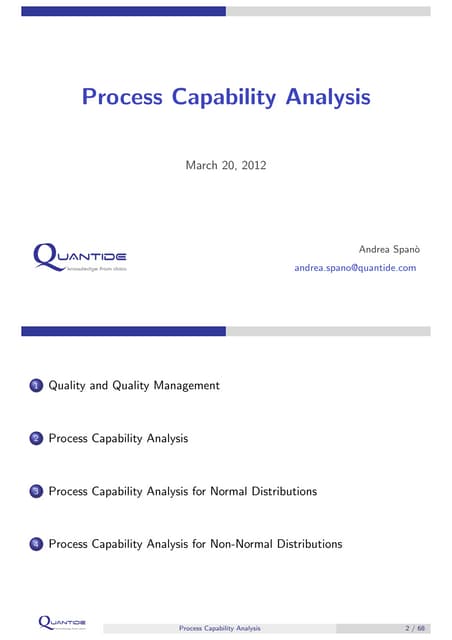 Basics of Process Capability | PPT | Technology & Computing