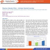 Titanium Dioxide (TiO2) - A Global Market Overview