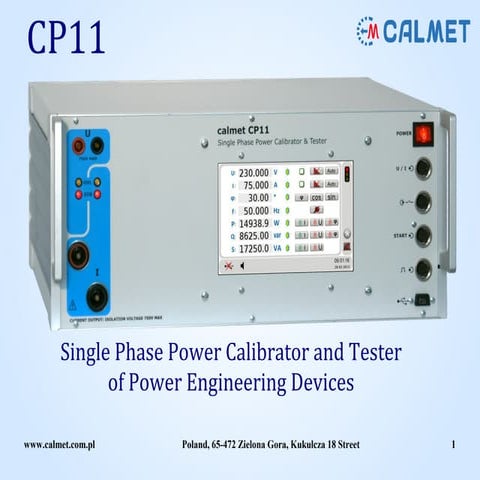 CP11B single-phase-power-calibrator | PPT