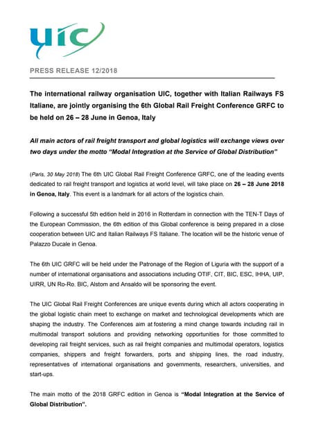 ERRAC, the Technology Platform for the rail sector in Europe, appoints ...