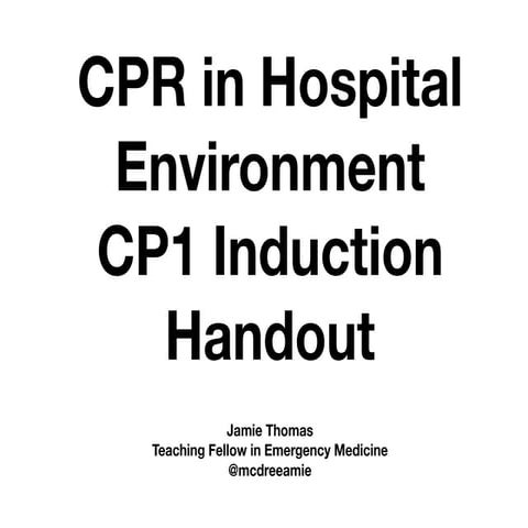 CPR Handout | PDF | First Aid | Injuries