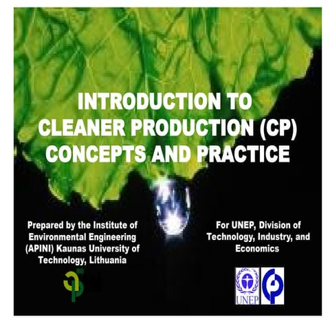 Introduction to Cleaner Production (CP) Concepts and Practice | PPT