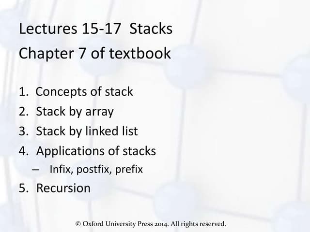 Concept of stack ,stack of aaray stack by linked list , application of ... Concept of stack ,stack of aaray stack by linked list , application of ...