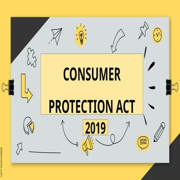CPA (CONSUMER PROTECTION ACT- 2019) PPT. | PPTX