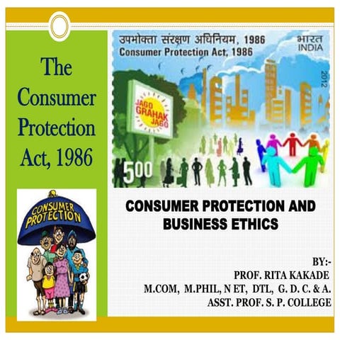 Consumer protection ppt