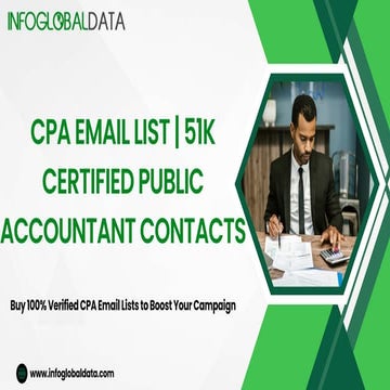 Enhance Your Marketing Strategies Using Our CPA Email List. | PPT