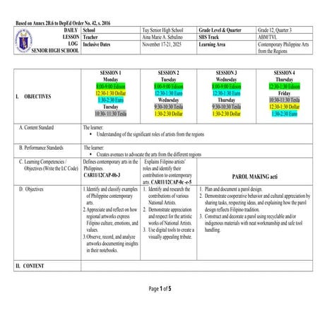 Contemporary Arts Q2 Module 1 Pdf