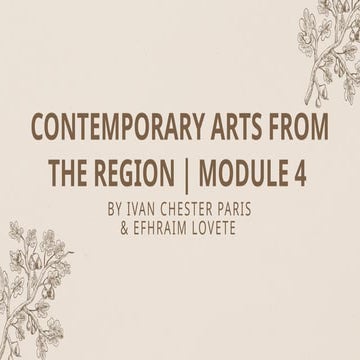 CPAR - MODULE 4 Art Techniques used in Local Materials.pptx