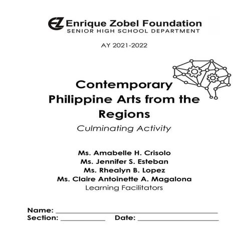 CPAR Module 8 Contemporary Contemporary Arts It is good for studying. | PDF