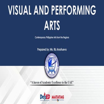 Contemporary Phil Arts: Visual & Performing Arts | PPTX