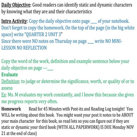 Cpas lesson 0.5 static and dynamic characters | PPT