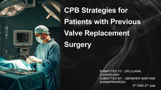 AVR - MVR all you need to know about Valve Repair & Replacement | PPTX