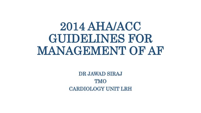 Atrial Fibrillation | PPT