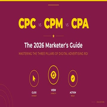 What Is CPC vs CPM vs CPA? Explained With Real-Life Examples | PDF