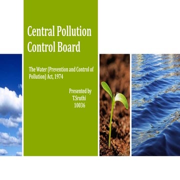 central pollution control board | PPTX