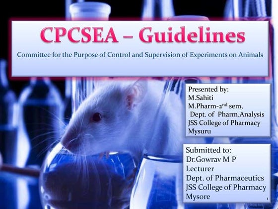 CPCSEA guidelines for lab animal facility | PPTX | Infectious Diseases ...