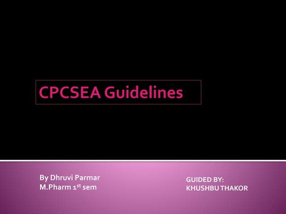 CPCSEA guidelines for lab animal facility | PPTX | Infectious Diseases ...
