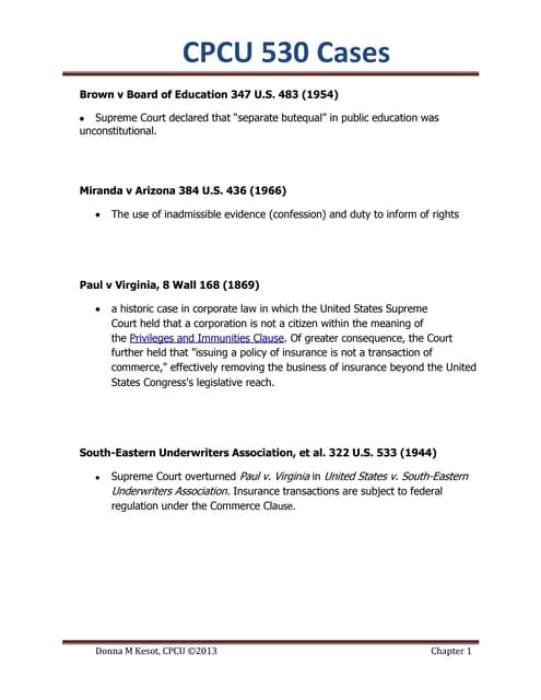 Cpcu 530 chapter 10 international law | PDF