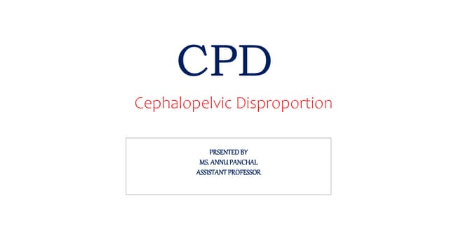 Cpd | PPT