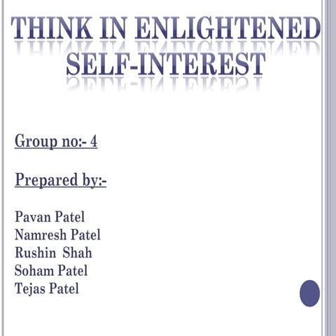 Cpd ch 10 enlightned self interest | PPT