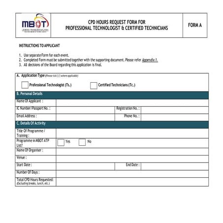 Cpd form | DOCX