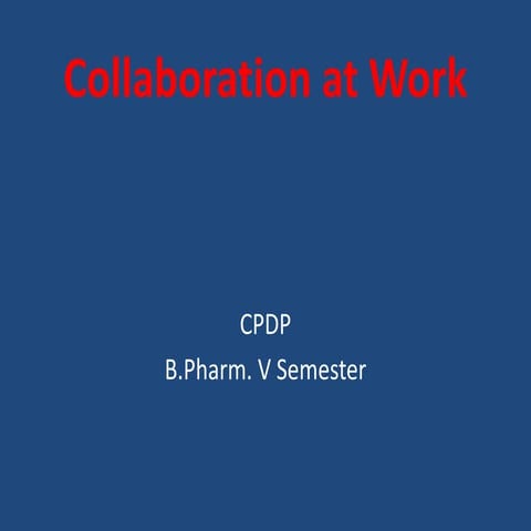 collaboration at work | PPTX
