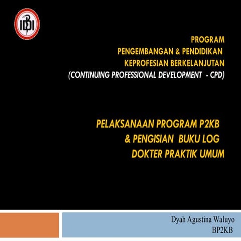 CPD PDU & Pedoman Pengisian Buku Log.ppt