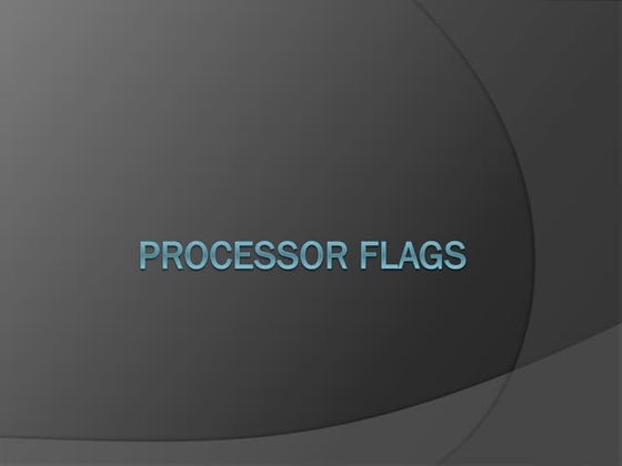 flag register of 8086 | PPTX | Operating Systems | Computer Software ...