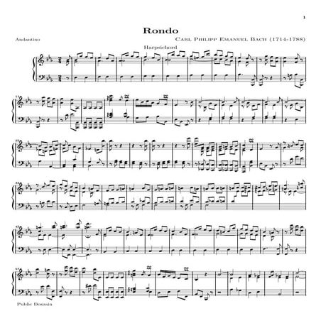 Cpe Bach Rondo A4 | PDF