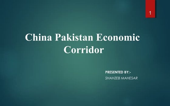 China Pakistan Economic Corridor(CPEC).pptx