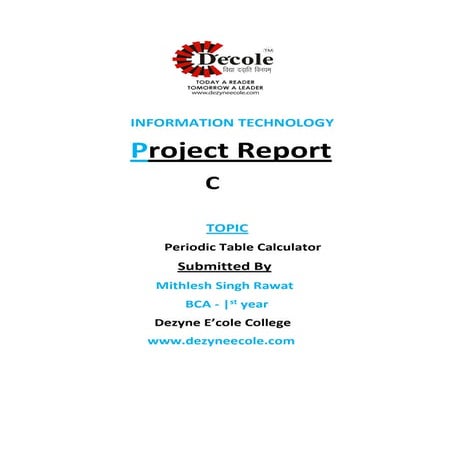 Mithlesh Singh Rawat , BCA Third Year | PDF