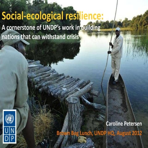 Social-ecological resilience | PPTX