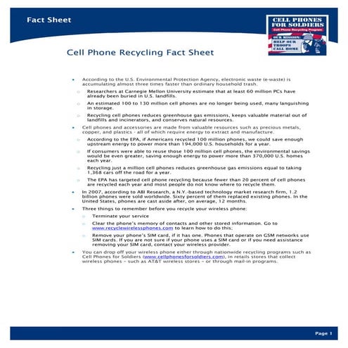 Recycling mobile phones | PPT