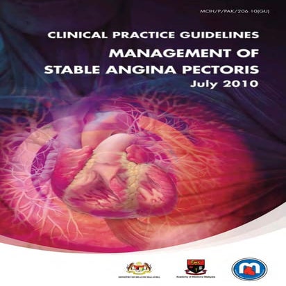 Cpg management stable angina pectoris july 2010 | PDF