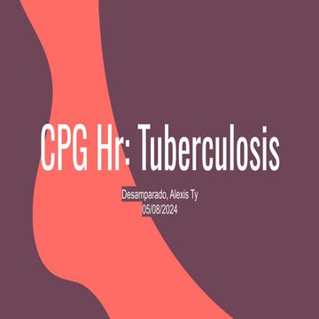 clinical practice guidelines PTB lecture | PDF