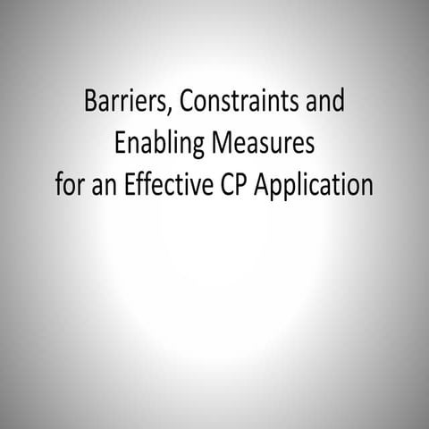 Cp gp day03 session 12 - barriers, constraints and enabling measures | PPT