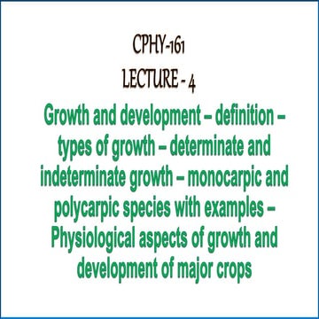 Growth and development | PPTX | Gardening | Home & Garden