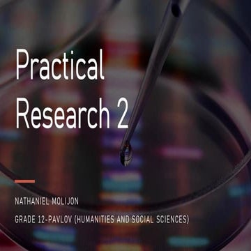 Research Title Presentation Practical Research 2 | PDF